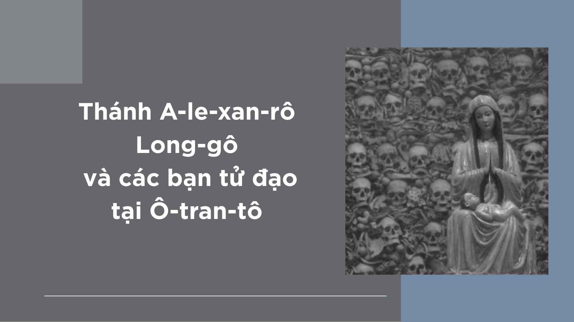 Ngày 14/4 Thánh Alexandro Longo và các bạn tử đạo | Hội Dòng Nữ Đa Minh ...